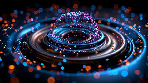 Premium Photo A Swirling Vortex Of Letters Numbers And Symbols Representing The Rush Of Learning