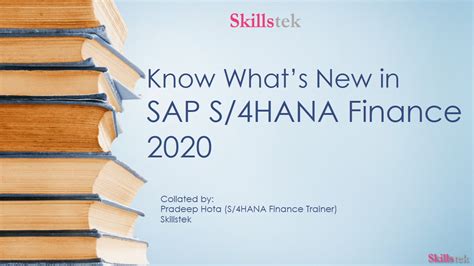 Sap S 4hana Finance 2020 Know Whats New Skillstek