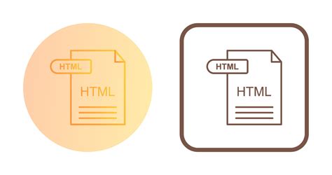 Html Vector Icon 31100242 Vector Art At Vecteezy