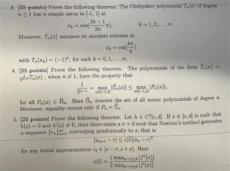 Solved Points Prove The Following Theorem The Chegg