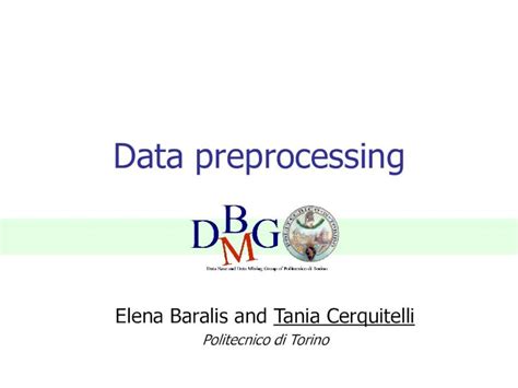 Pdf Data Preprocessing Polito It · Data Preprocessing Aggregation