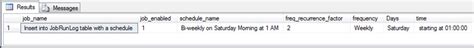 sql server agent job schedule reporting