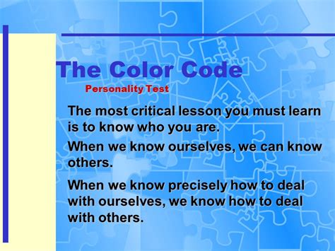 Personality Test The Color Code Personality Test The Most Critical Worksheets Library