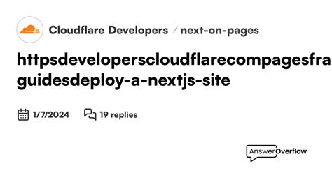 cloudflare developers