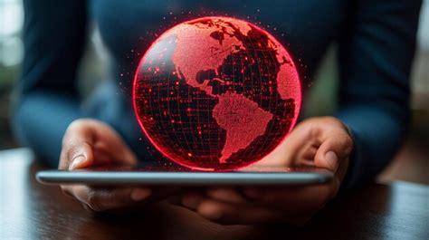 Futuristic Digital Landscape Showcasing Interconnected Networks And Abstract Data Streams