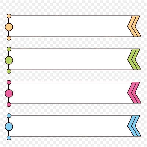 간단한 일러스트 색상 제목 상자 표제 제목 상자 텍스트 상자 Png 일러스트 및 Psd 이미지 무료 다운로드 Pngtree