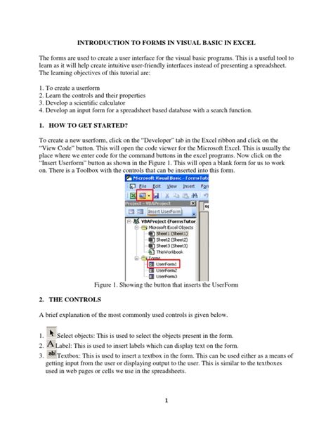 Pdf Tutorial De Formularios En Excel Dokumentips