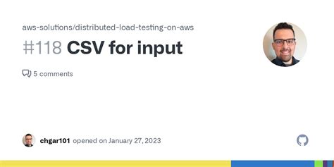 CSV For Input Issue 118 Aws Solutions Distributed Load Testing On