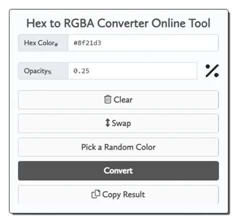 10 Best Free Online Hex To Rgba Converter Websites