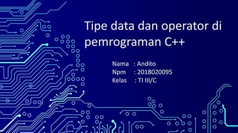 Tipe Data Dan Operator Pptx
