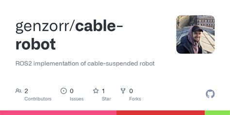 github genzorr cable robot ros2 implementation of cable suspended robot