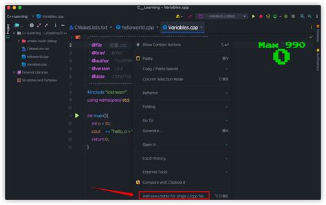 Clion 单文件编译运行方法 Techs Blog