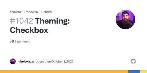 Theming Checkbox · Issue 1042 · Chakra Uichakra Ui Docs · Github
