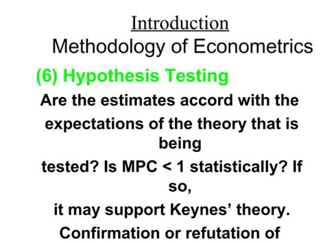 Basic Econometrics Lectues PPT