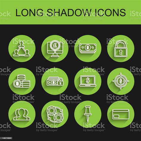 라인 사용자 그룹 기어 및 화살표를 워크플로 프로세스 개념 프로젝트 팀 기반 압정 봉투 잠금 장치가 있는 돈 대상 달러 기호 및