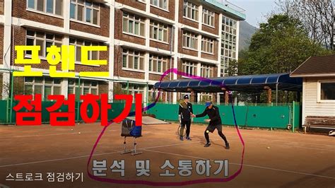 테니스 포핸드 스트로크 점검하기 Youtube