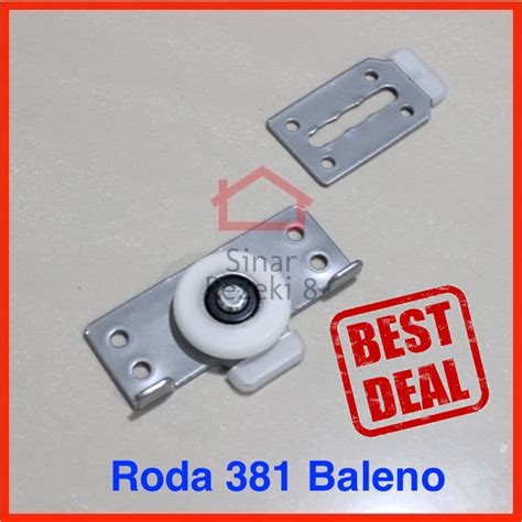 jual roda pintu sliding lemari geser 381 sd 75 pasangan rel u rel c