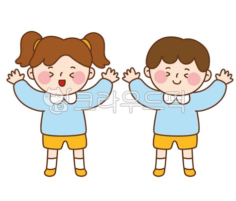 어린이캐릭터 유치원생 어린이 어린이얼굴 어린이날 사진 이미지 일러스트 캘리그라피 살풋작가