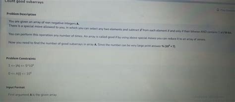 Solved Problem Description You Are Given An Array Of Non Chegg