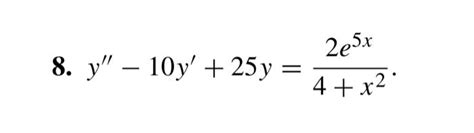 Solved Use The Variation Of Parameters Method To Find The