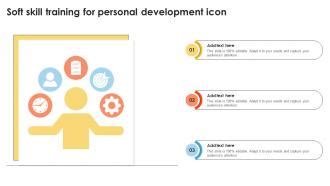 Soft Skill Training For Personal Development Icon PPT Template