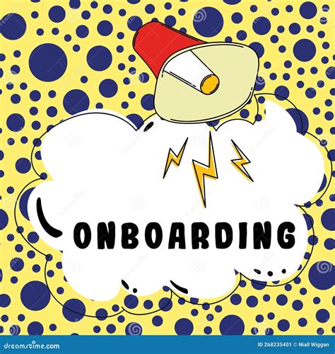 sign displaying onboarding business idea action process of integrating