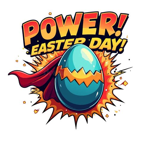 Easter Egg With A Superhero Twist Stock Vector Illustration Of Celebration Energy 360574445