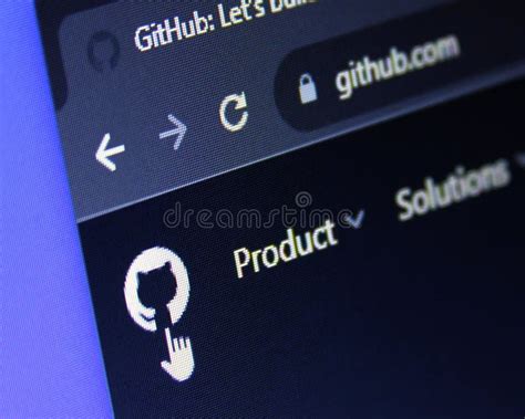 Github Company Website Logo Editorial Photography Image Of Control