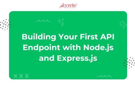 Build Your First Api Endpoint With Nodejs And Express