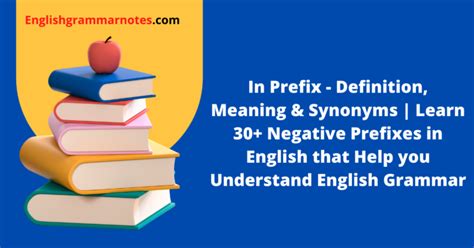In Prefix Definition Meaning Synonyms Learn Negative Prefixes In English That Help