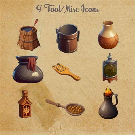 45 Free RPG Item Icons Release Announcements Itch Io
