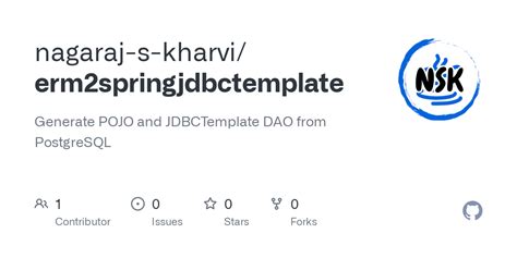 Github Nagaraj S Kharvierm2springjdbctemplate Generate Pojo And