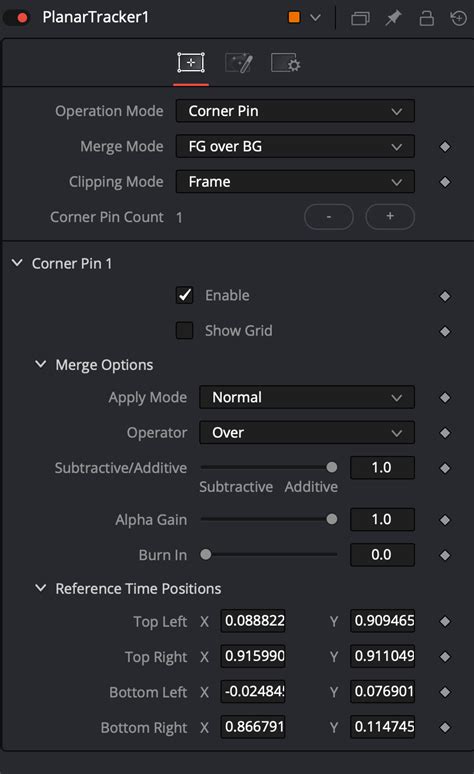 why wont my planar tracker work properly for this specific clip r