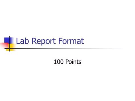 PPT Lab Report Format PowerPoint Presentation Free Download ID 5491948