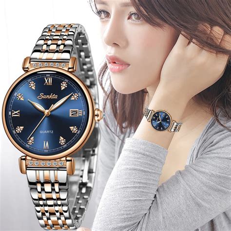 Montre Femme Sunkta Nuevo Reloj Para Mujer Marca Superior De Lujo