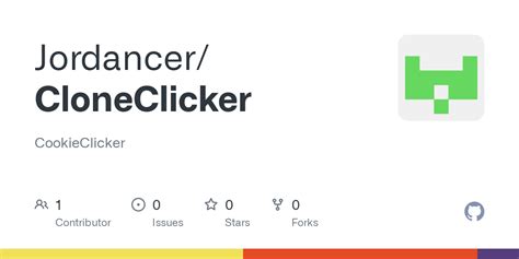 GitHub Jordancer CloneClicker CookieClicker