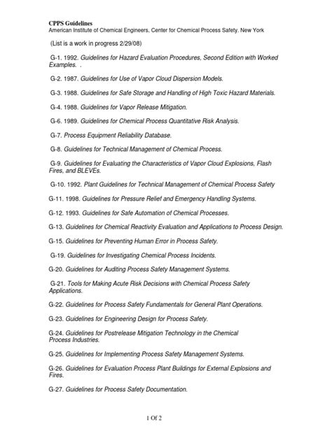 Ccps Guidelines Pdf Reliability Engineering Risk