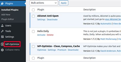 How To Optimize Your WordPress Database With WP Optimize Settings InMotion Hosting