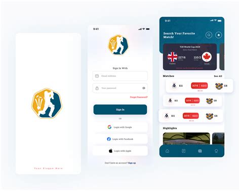 Cricket App Ui Design Behance
