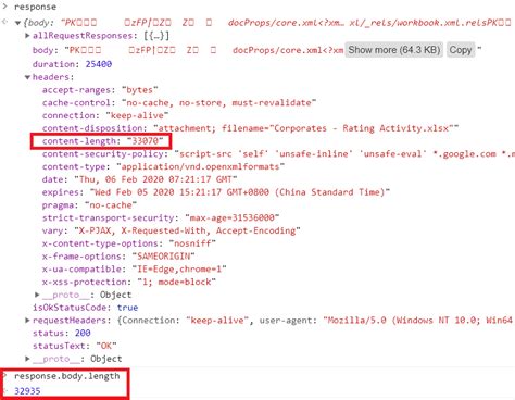the body and content length of cy request is incorrect when binary data