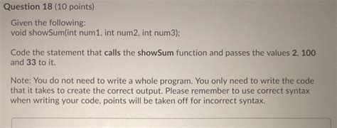 Solved Question 14 10 Points Given The Following Int Loop
