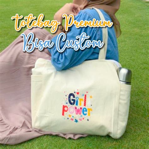 Jual Totebag Kanvas Totebag Kampus Totebag Kuliah Tas Sekolah Tas Wanita Totebag