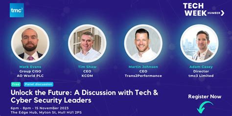 Tmc3 On Linkedin Cybersecurity Tech Techweekhumber Discussion Networking