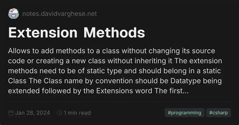 Extension Methods