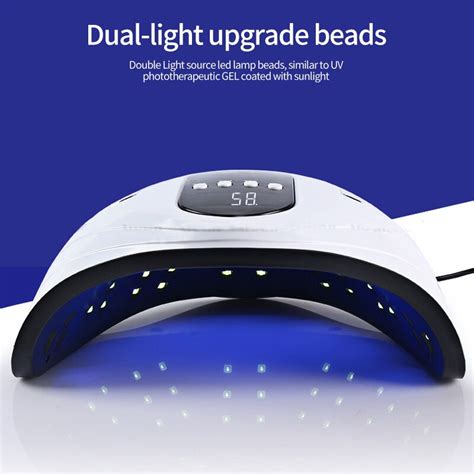 Draagbare Led Nagel Lamp 120W Uv Lamp 42 Leds Twee Grandado