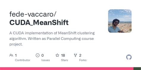 Github Fede Vaccaro Cuda Meanshift A Cuda Implementation Of Meanshift Clustering Algorithm