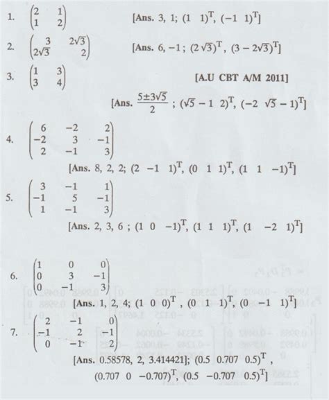 Exercise 35 Solution Of Equations And Eigenvalue Problems
