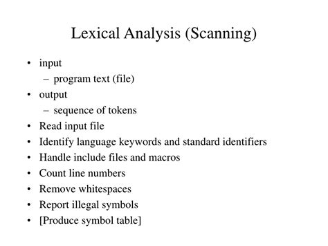 PPT Lexical Analysis In Modern Compiler Design PowerPoint Presentation ID