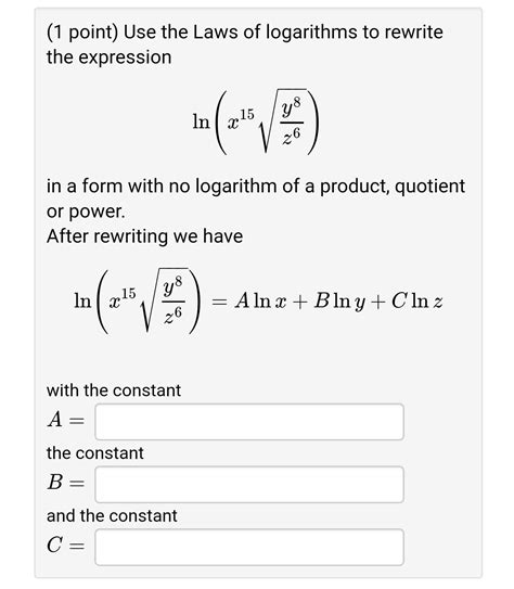Precalculus Logarithms Question Help Rhomeworkhelp