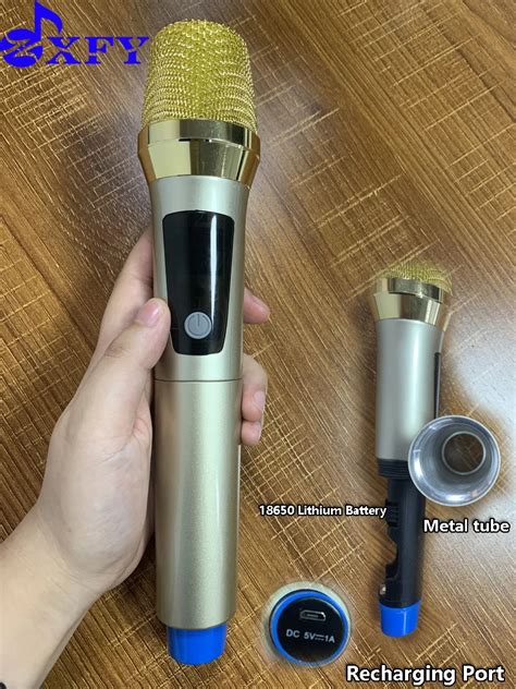 Rechargeable Best Vhf Wireless Microphone Xfy Portable Gold Cordless
